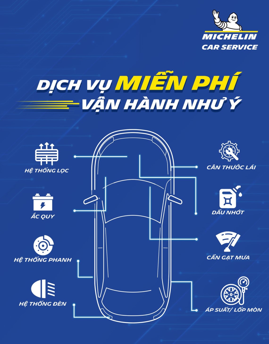Dịch vụ bảo dưỡng, sửa chữa xe ô tô tại Michelin Car Service