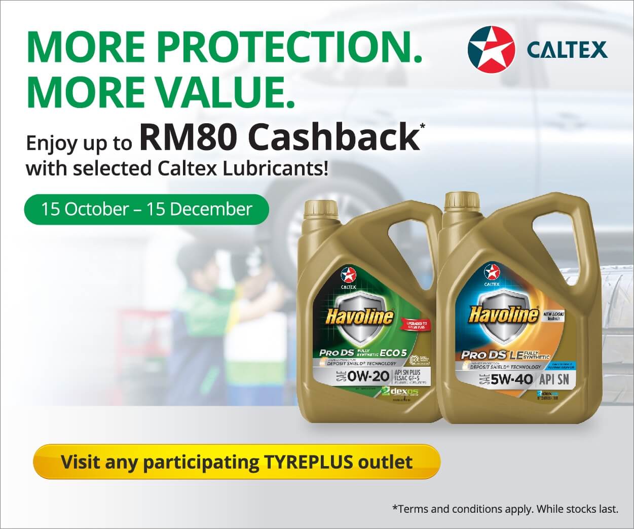 TYREPLUS Malaysia | Promotion | Cashback with Caltex
